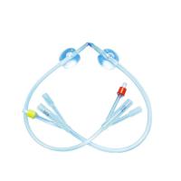 China Medical Fr16-Fr24 3 Way All Silicone Foley Catheter 400mm Length for sale