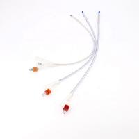 China 100% Silicone Foley Catheter Three Lumen 3 Way For Urology Surgery for sale