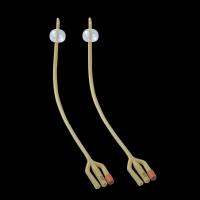 China Yellow Drainage 3 Port Latex Foley Catheter Tube Disposable for sale