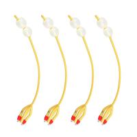 China 24Fr 50cc Latex Foley Catheter 4 Way Dual Balloon Intermittent for sale