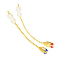 China Latex 18fr 30cc Foley Catheter , 4 Way Double Balloon Silicone Coated Foley Catheter for sale
