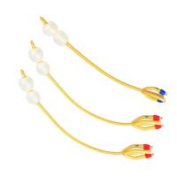 China Latex 18fr 30cc Foley Catheter , 4 Way Double Balloon Silicone Coated Foley Catheter for sale