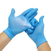 China EN455 Disposable Nitrile Examination Glove Powder Free X S M ize for sale