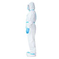 China ISO 13688 EN14126 PPE White Protective Coverall Suit  185cm for sale