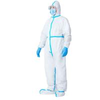 China ISO 13688 EN14126 PPE White Protective Coverall Suit  185cm for sale