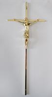 China 18 Inch Funeral Coffin Fittings 8001E Antique Brass Color Length EP For Gold for sale