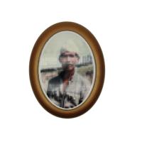 China Oval Shape Photo Frame 8044 For Tombstone Decoration And Memory for sale