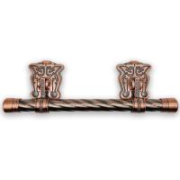 China Funeral coffin handle with twisted steel bar 1003-2 in antique brass plating and coffin fittings for sale