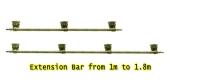 China Antique Brass Coffin Long Bar Handles Zinc 30*9.5cm Electronic Plated for sale