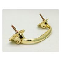 China 19*7.5cm Die Casting Coffin Fittings Zamak Gold Plated Coffin Handles for sale