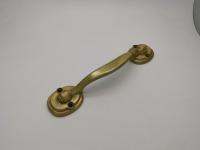China Italy Funeral Metal Casket Handle Gold Plating Antique Brass for sale
