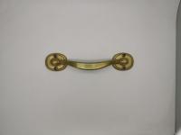 China Italy Funeral Metal Casket Handle Gold Plating Antique Brass for sale