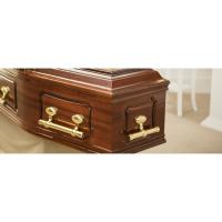 China High Polished Funeral Coffin Hardware With T Bar And Steel Bar 30cm for sale