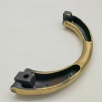 China French Funeral M6 Screw Antique Coffin Handles Brass Polished 303g Coffin Handles for sale