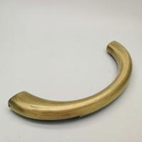 China 418g Polished Funeral Casket Handles Antique Brass Color Zinc Alloy for sale