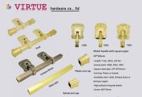 China Electro Brass Casket Swing Handles Zinc Alloy With Square Pipe for sale