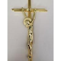 China Double Steel Wire Funeral Crucifix For Italy Wooden Coffin SGS Catholic Casket Crucifix for sale