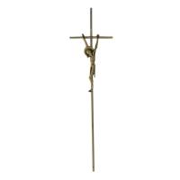 China Antique Brass Adult Coffin Ornaments Crucifix for sale