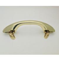 China Luxury Metal Zamak Coffin Fittings AB AC Gold Plating 150kg Weight Lifting for sale