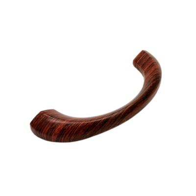 China Wooden Finish Metal Casket Handle Transfer Printing Half Moon for sale