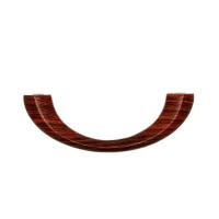 China Wooden Finish Metal Casket Handle Transfer Printing Half Moon for sale