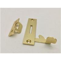 China Steel Zamak Casket Lid Lock Casket Hardware Kit Gold Plated for sale