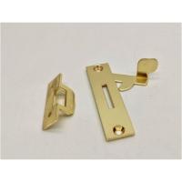 China Steel Zamak Casket Lid Lock Casket Hardware Kit Gold Plated for sale