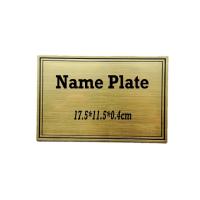 China Laminated Brush Gold Casket Nameplates 8