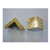 China Injection Molding Polypropylene Casket Corner Gold Plated European Style for sale