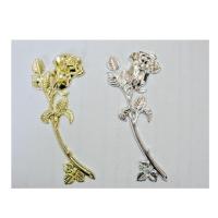 China Plastic Flower Baby Coffin Accessories 12*5cm Vacuum Metalization Coating for sale