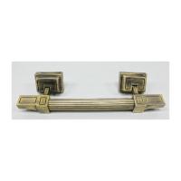 China 1001 Gold Plated steel Antique Coffin Handle With Zamak Point 25.8*7.4cm for sale