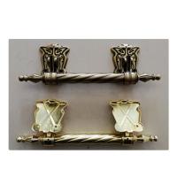 China Antique Brass Coffin Long Bar Handles Zinc 30*9.5cm Electronic Plated for sale