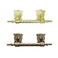China Metal Funeral Coffin Handles With T Bar Antique Brass Plated for sale