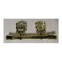 China 28.3*11cm Gold Finished ABS PP Plastic Coffin Handles European Style Casket Bar for sale