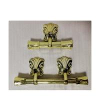 China 28.3*11cm Gold Finished ABS PP Plastic Coffin Handles European Style Casket Bar for sale