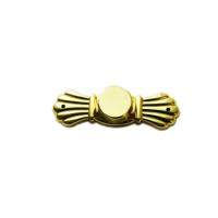 China France ABS Button Coffin Ornaments 2*1cm Gold Plated 6112 for sale