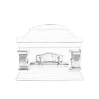 China 38cm Funeral Adult Casket Swing Handles Casket Bar Vacuum Metalization Coated for sale