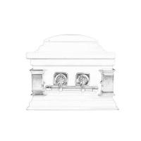 China Plastic Panel Metal Casket Handle American Style 4pcs Per Set for sale