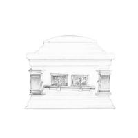 China Standard Burial Metal Casket Swing Handles 38-174cm Bronze Silver Gold Finished for sale