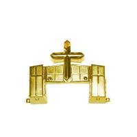 China ABS Castle Casket Corners American Style Vacuum Metalization Coating for sale
