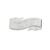 China 20.5*15.5cm Coffin Nameplates Metalization Silver Plating Coffin Ornaments for sale