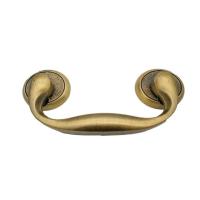 China Brass Plated Movable Casket Bar 20*9cm With Screw Rod European Style for sale