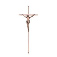 China Die Casting Religion Casket Crucifix Decoration Metal Cross 45*18cm for sale