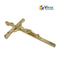 China European Style France Funeral Crucifix 33*17cm Zamac Funeral Casket Cross for sale