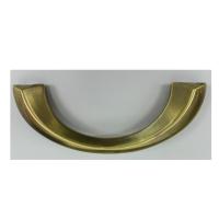China 252g Half Moon Metal Casket Handle Hardware High Polished Coffin Handles for sale