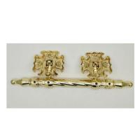 China Gold Plating Funeral Swing Casket Bar With 20mm Twisted Bar for sale