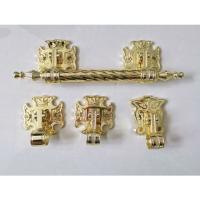 China Gold Plating Funeral Swing Casket Bar With 20mm Twisted Bar for sale