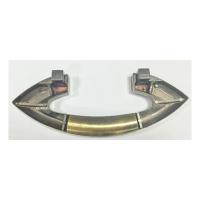 China 24*8.5cm Luxury Burial Metal Casket Handle For Wooden Casket 140mm for sale