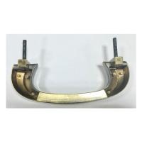 China Zamak Antique Brass Funeral Coffin Handles High Polished With Screw Rod for sale
