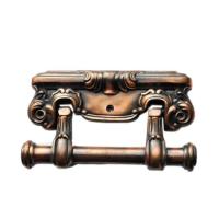 China Knocked Down Copper Metal Funeral Casket Handles Die Casting 2pcs for sale